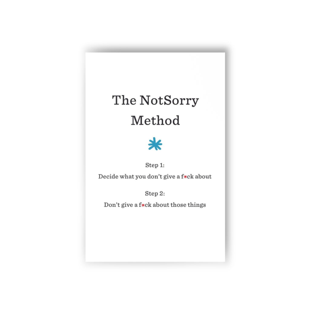 NotSorry Method Postcards (10pcs) – No F*cks Given Online Store